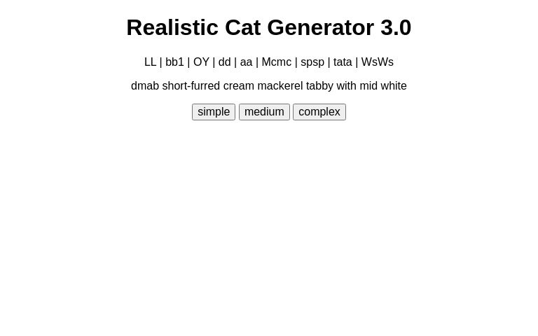 Realistic Cat Generator 3.0