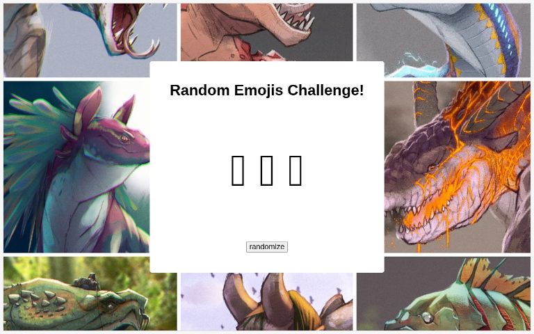 Random Emojis Challenge! ― Perchance Generator