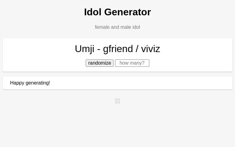 Idol Generator