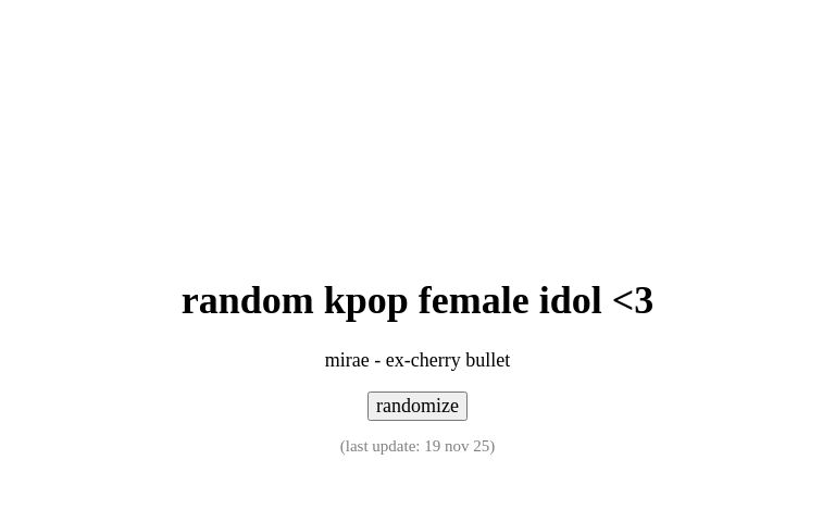 random kpop female idol