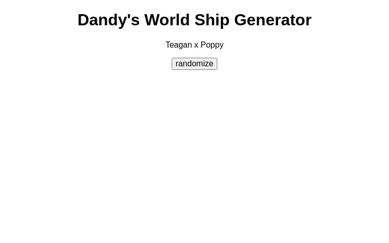 Dandy's World Ship Generator