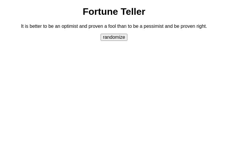 Fortune Teller ― Perchance Generator