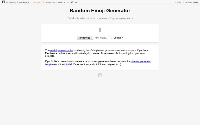 Random Emoji Generator