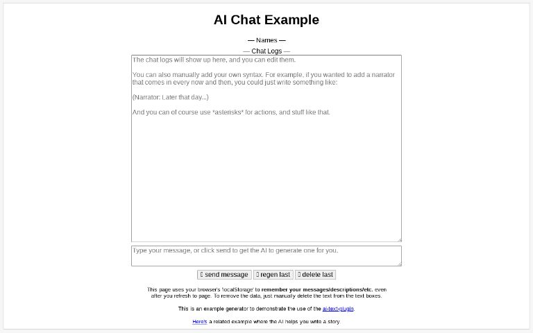 AI Chat Example