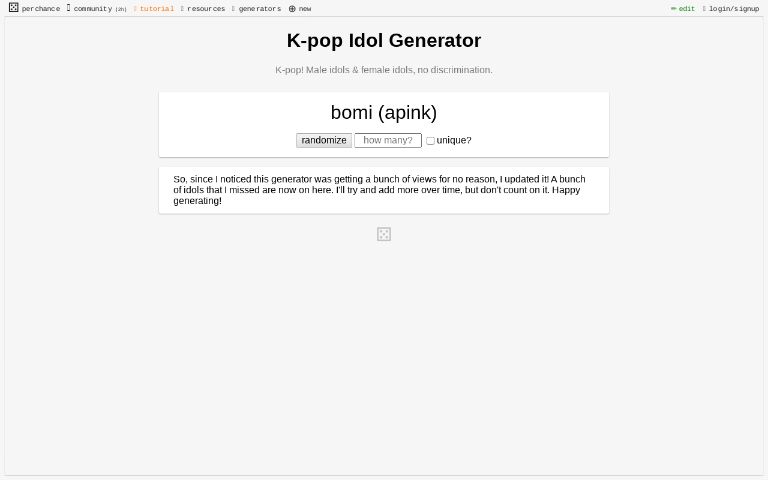 K-pop Idol Generator