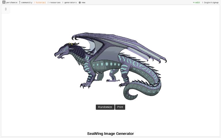 SeaWing Image Generator