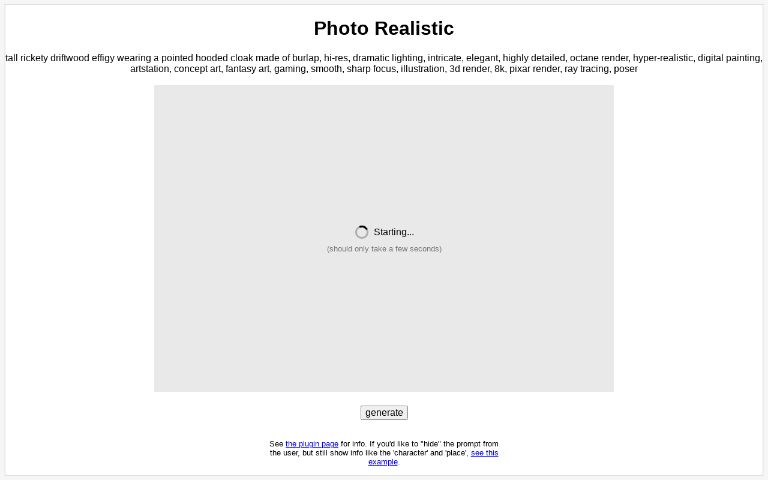 Photo Realistic ― Perchance Generator