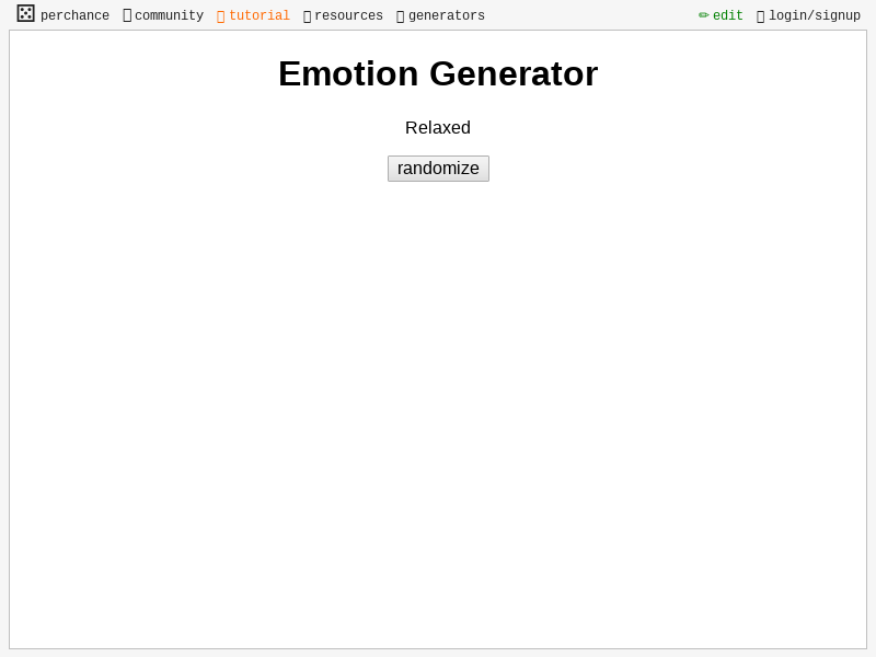 Emotion Generator