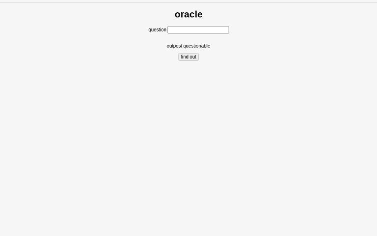 oracle ― Perchance Generator