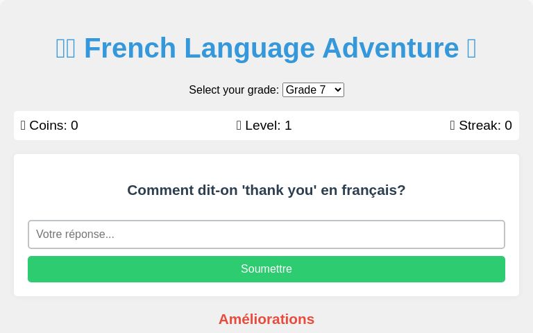 🇫🇷 French Language Adventure 🗼 ― Perchance Generator