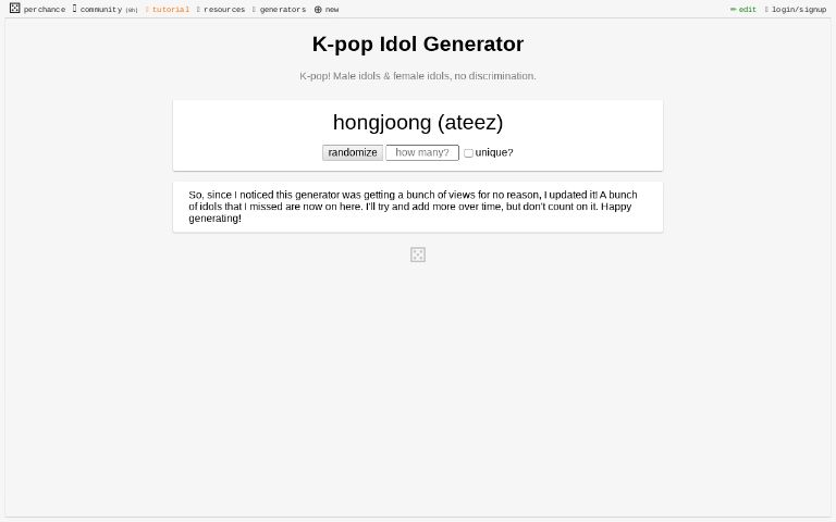 K-pop Idol Generator