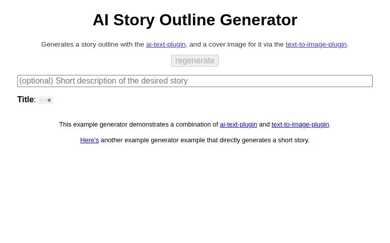 AI Story Outline Generator