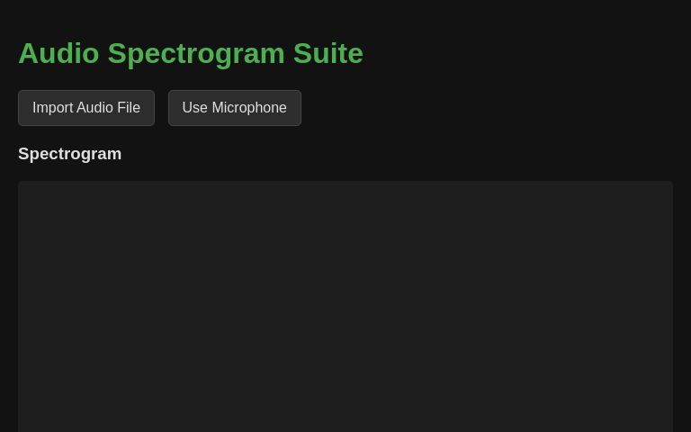 Audio Spectrogram Suite ― Perchance Generator
