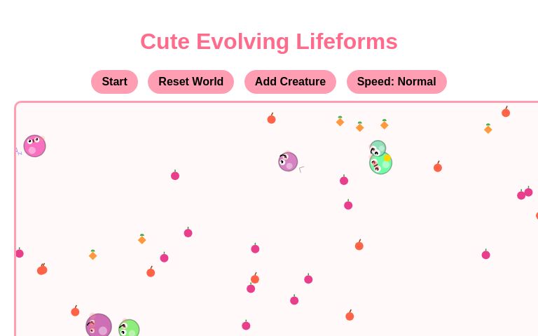 Cute Evolving Lifeforms ― Perchance Generator