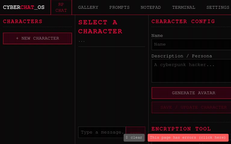 Select a Character ― Perchance Generator