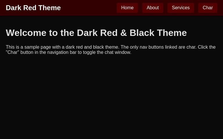Welcome to the Dark Red & Black Theme ― Perchance Generator