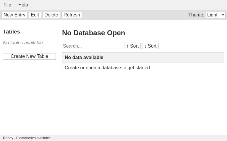 No Database Open ― Perchance Generator