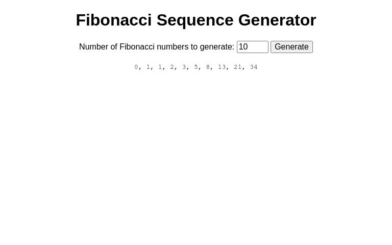Fibonacci Sequence Generator