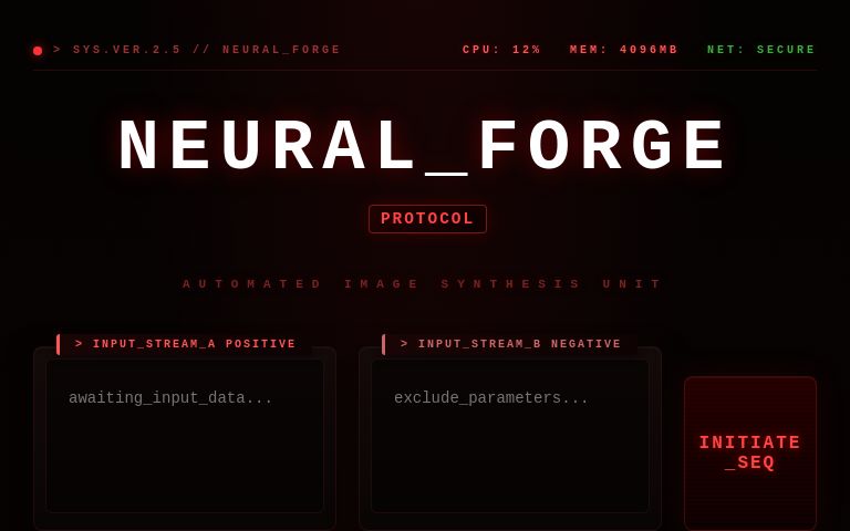 NEURAL_FORGE PROTOCOL ― Perchance Generator