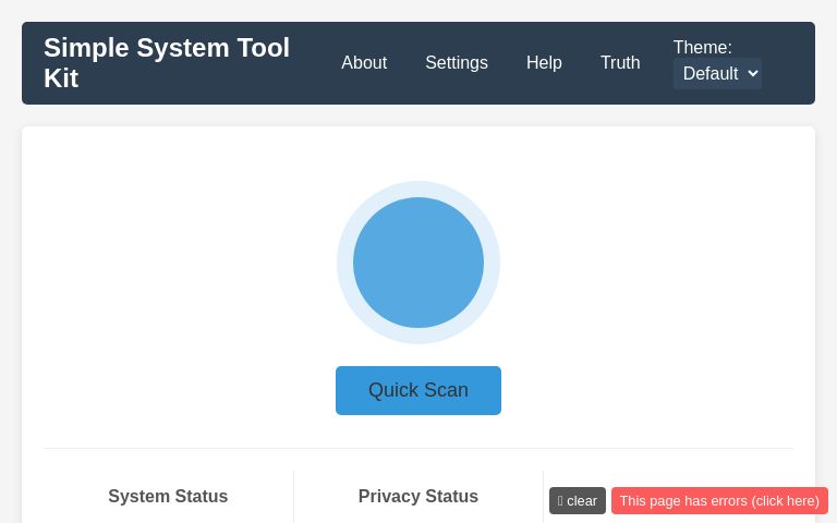 About Simple System Tool Kit ― Perchance Generator