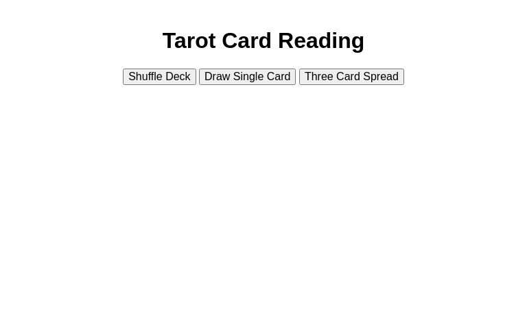 Tarot Card Reading ― Perchance Generator