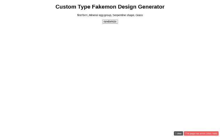 Custom Type Fakemon Design Generator
