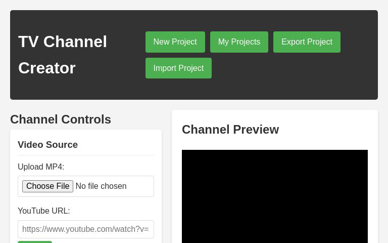 TV Channel Creator ― Perchance Generator