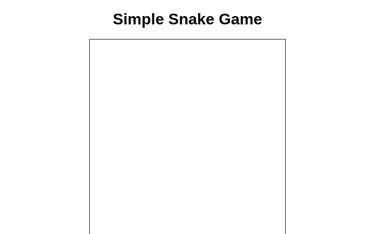 Simple Snake Game ― Perchance Generator