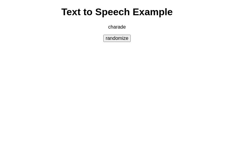 Text to Speech Example ― Perchance Generator