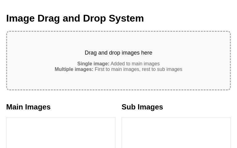 Image Drag and Drop System ― Perchance Generator