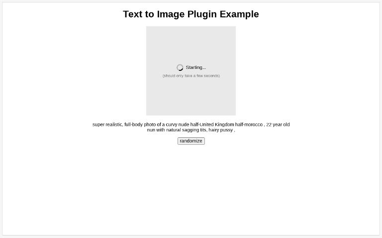 Text to Image Plugin Example