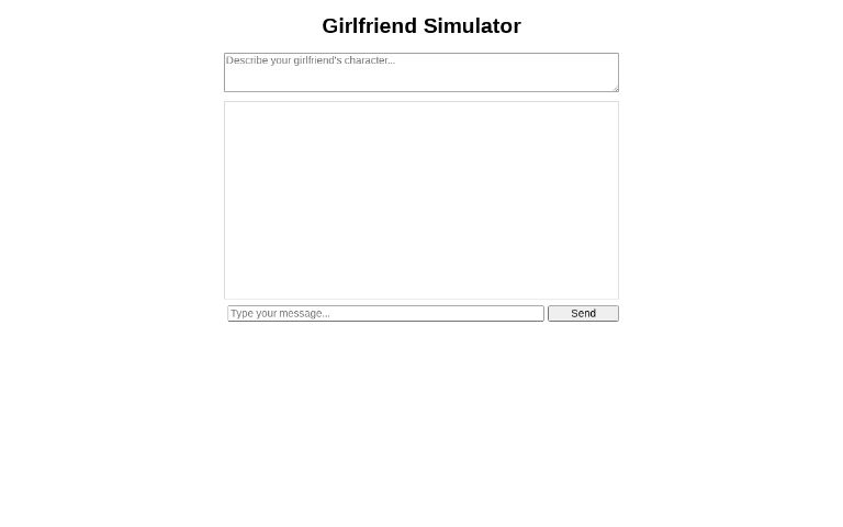 Girlfriend Simulator ― Perchance Generator