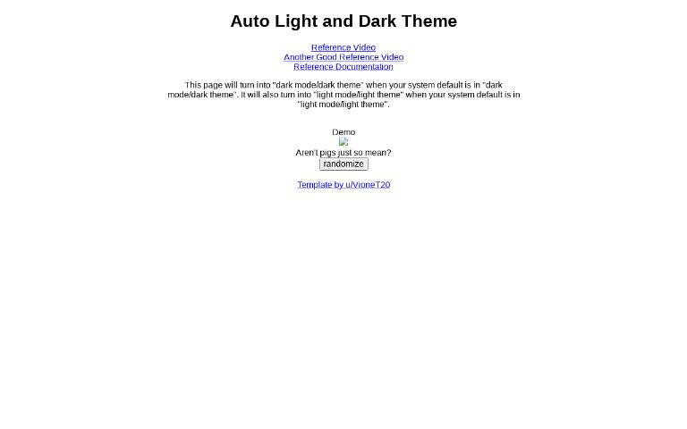 Using CSS Color Scheme ― Perchance Generator