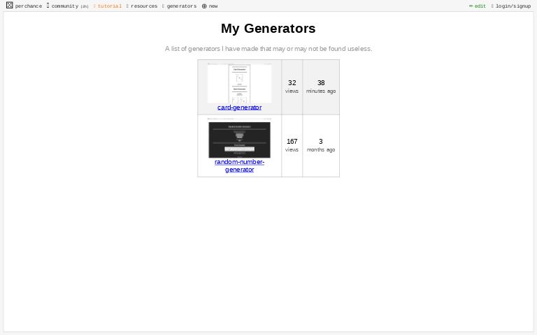 My Generators