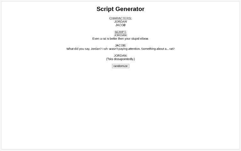 Script Generator