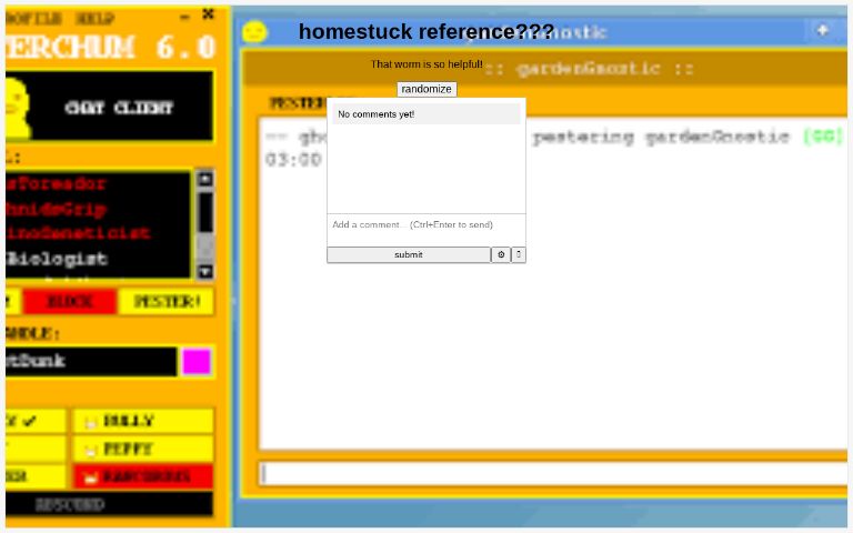 homestuck reference??? ― Perchance Generator