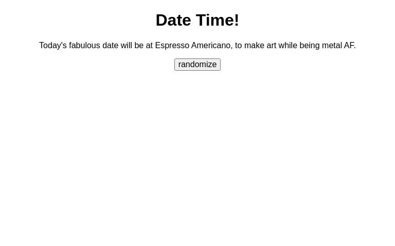 Date Time! ― Perchance Generator