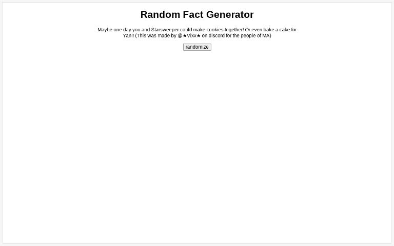 Random Fact Generator