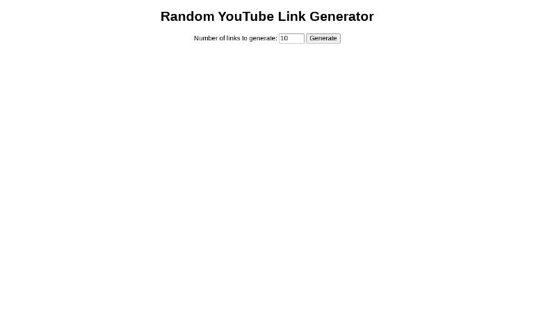 Random URL Generator