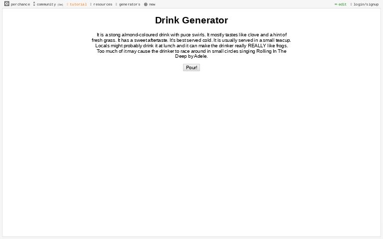 Drink Generator