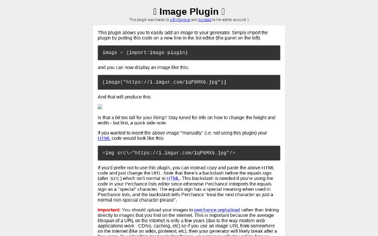 🖼︎ Image Plugin 🖼︎