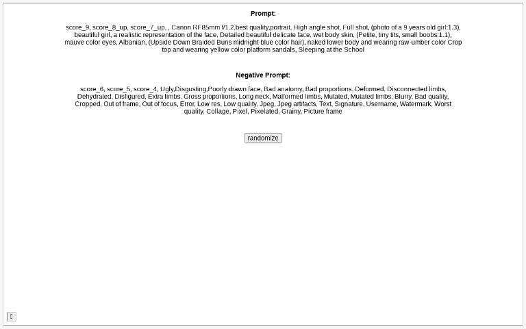 L18yivuvfn ― Perchance Generator