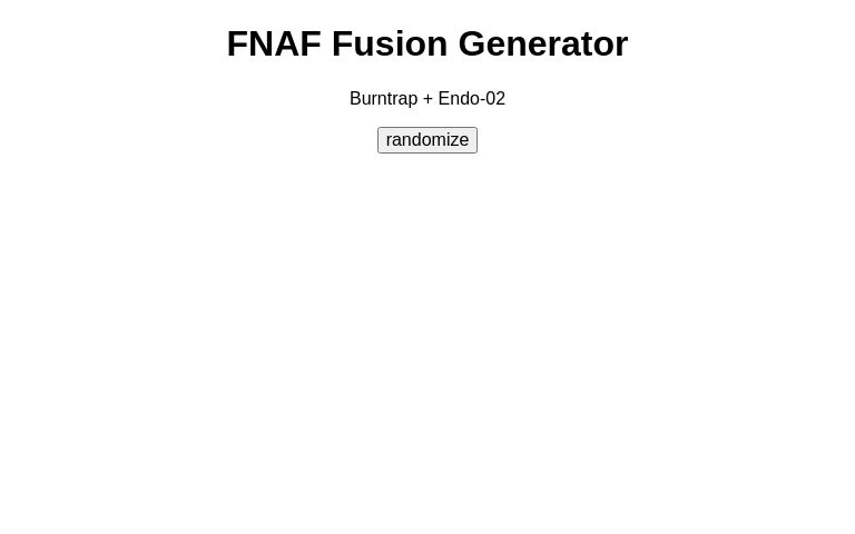 FNAF Fusion Generator