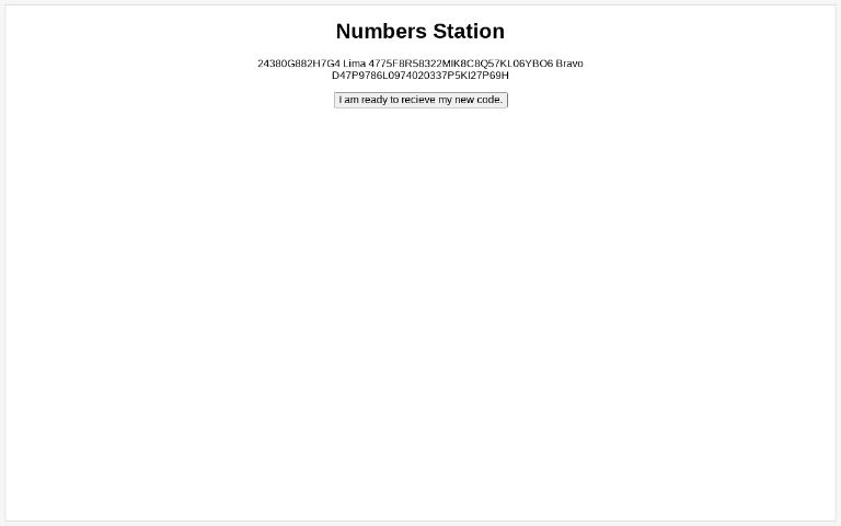 Numbers Station ― Perchance Generator