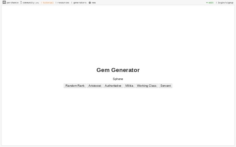 Gem Generator