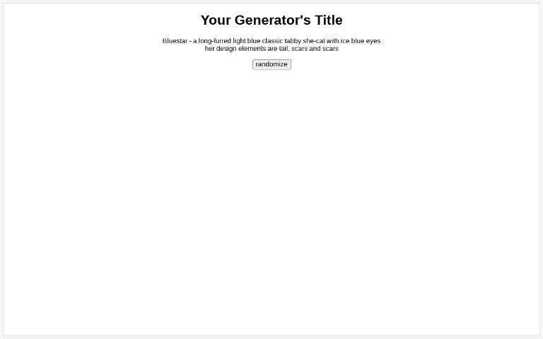 L3yh0wysz5 ― Perchance Generator