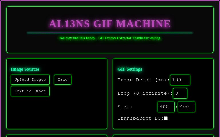 AL13NS GIF MACHINE ― Perchance Generator