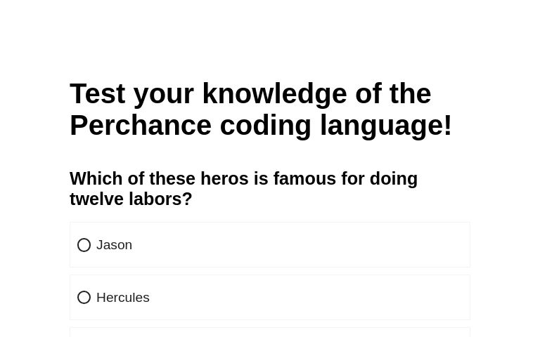 Perchance Quiz ― Perchance Generator