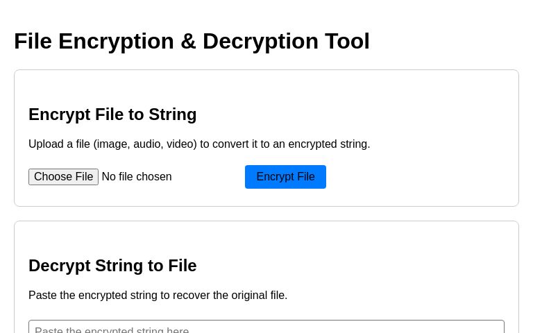 File Encryption & Decryption Tool ― Perchance Generator