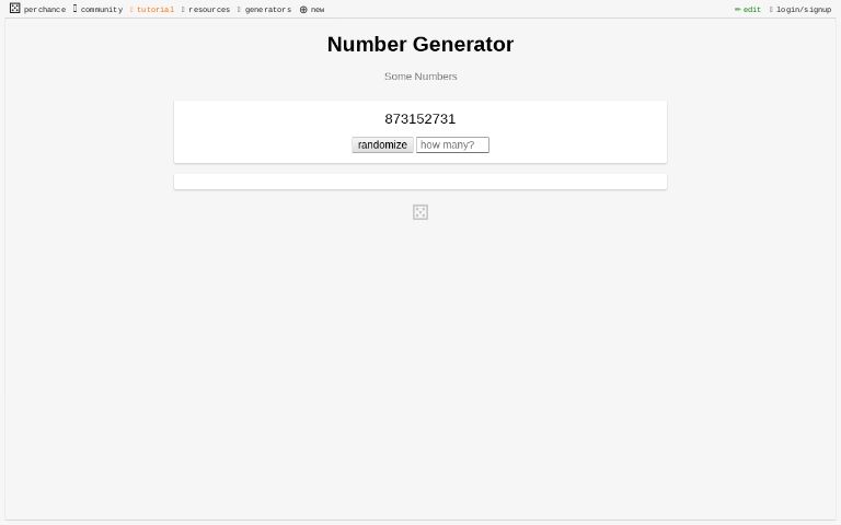 Number Generator